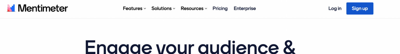 Mentimeter Sign Up - Teaching College