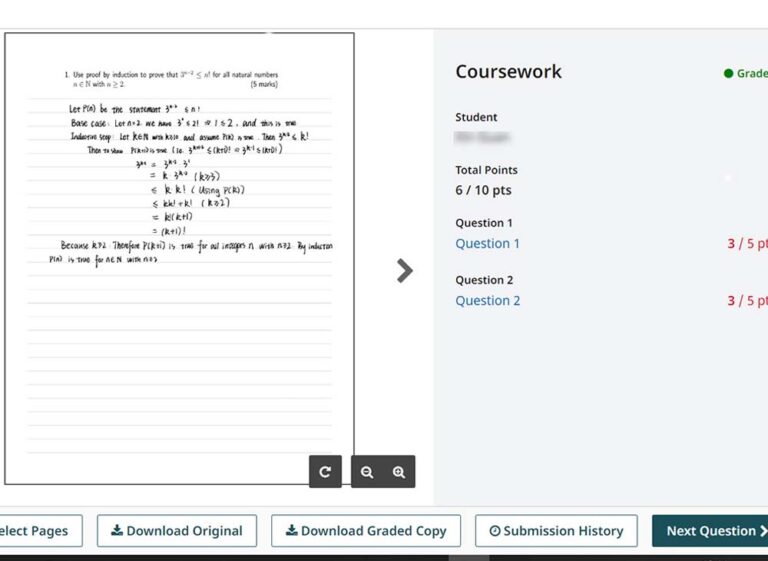 Evolving Maths instruction with Gradescope - Teaching College