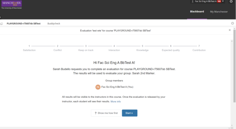 Student Guide: Buddycheck - Teaching College